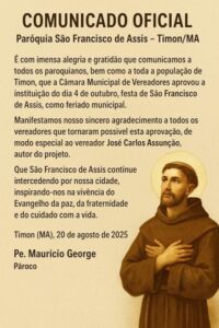 Câmara aprova e agora o Dia de São Francisco poderá ser feriado em ...