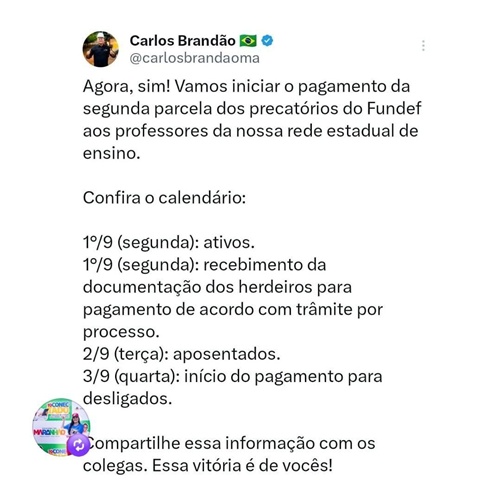 Urgente ! Governador Brandão anuncia a data de pagamento dos ...